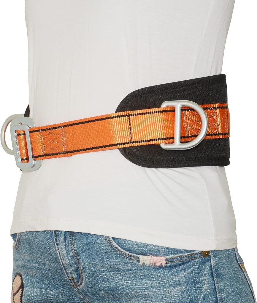 Safety, Climbing Belt, with Hip Pad & 2 D Rings, Personal Protective ...